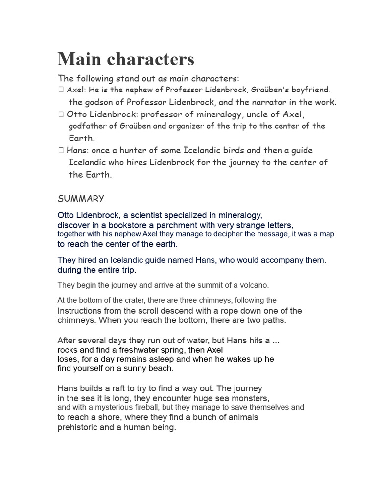 Journey To The Center of The Earth | PDF