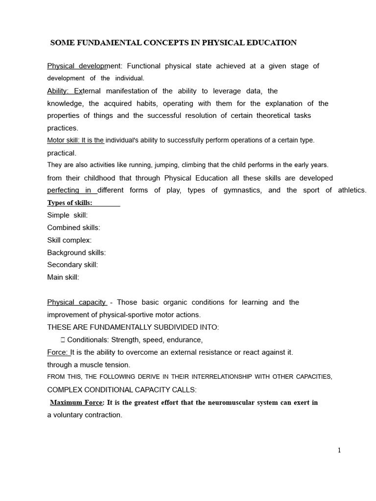 Physical Education Brochure | PDF | Physical Education | Teachers