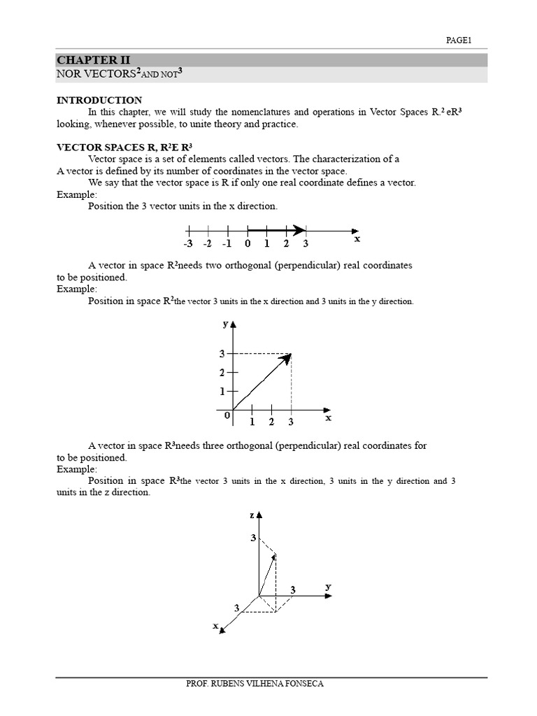 Chapter 2 - Vectors in R2 and R3 | PDF | Euclidean Vector | Vector Space