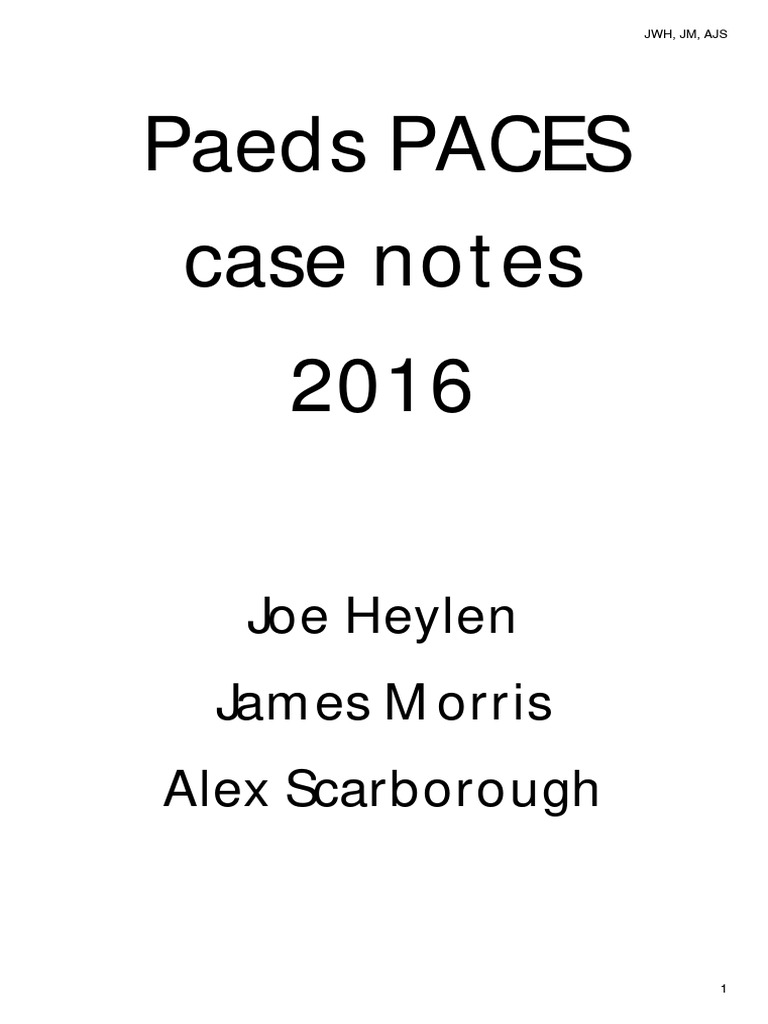 Paediatric Case Notes Overview | PDF | Asthma | Tuberculosis