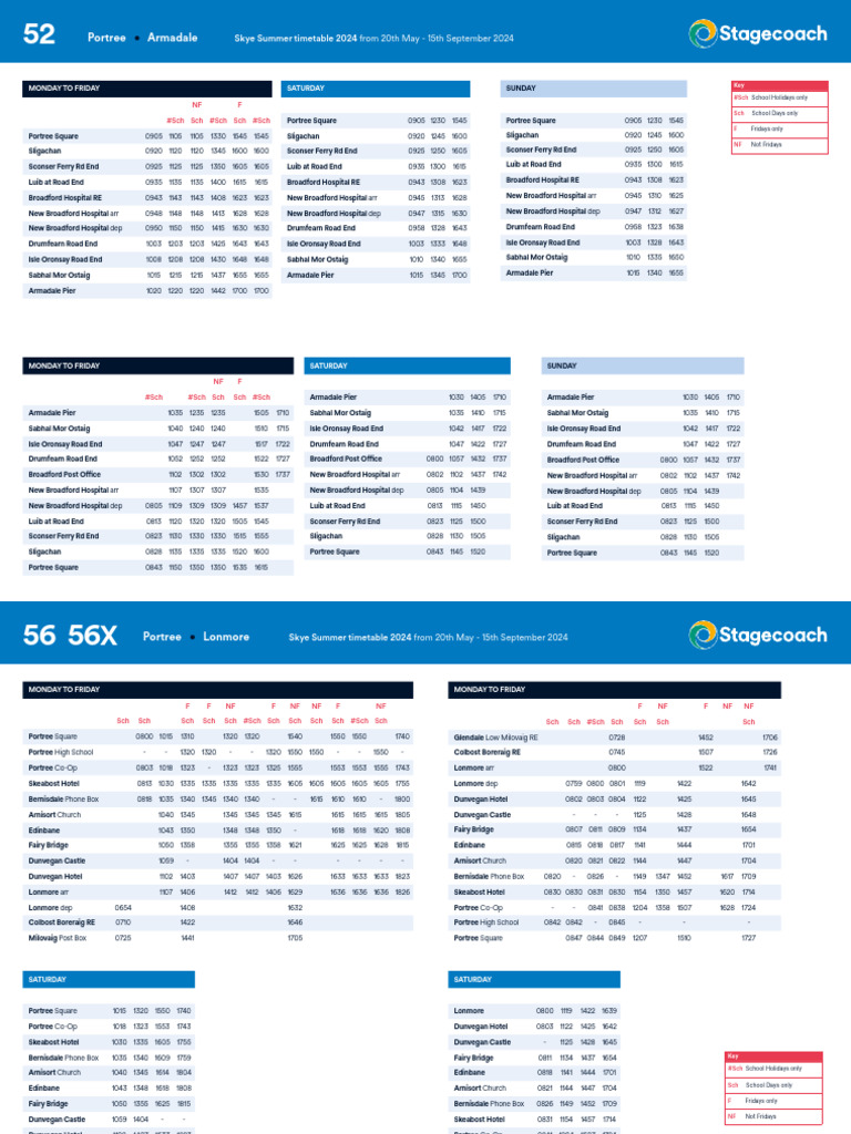 Stagecoach Skye Timetable | PDF