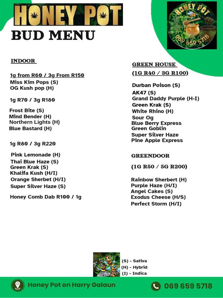 Honey Pot Menu | PDF