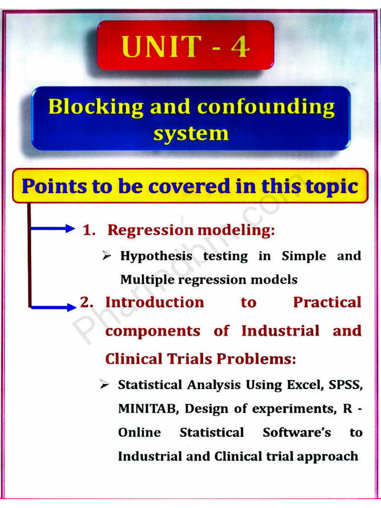 Biostatistics Unit 4 | PDF
