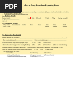 Adverse Reaction Report Form | PDF | Causes Of Death | Health Sciences