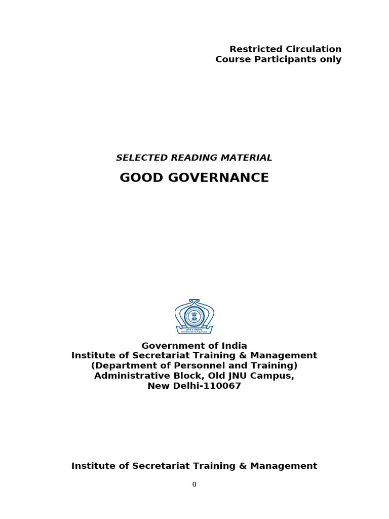 Understanding Good Governance Principles | PDF | Governance | Freedom ...