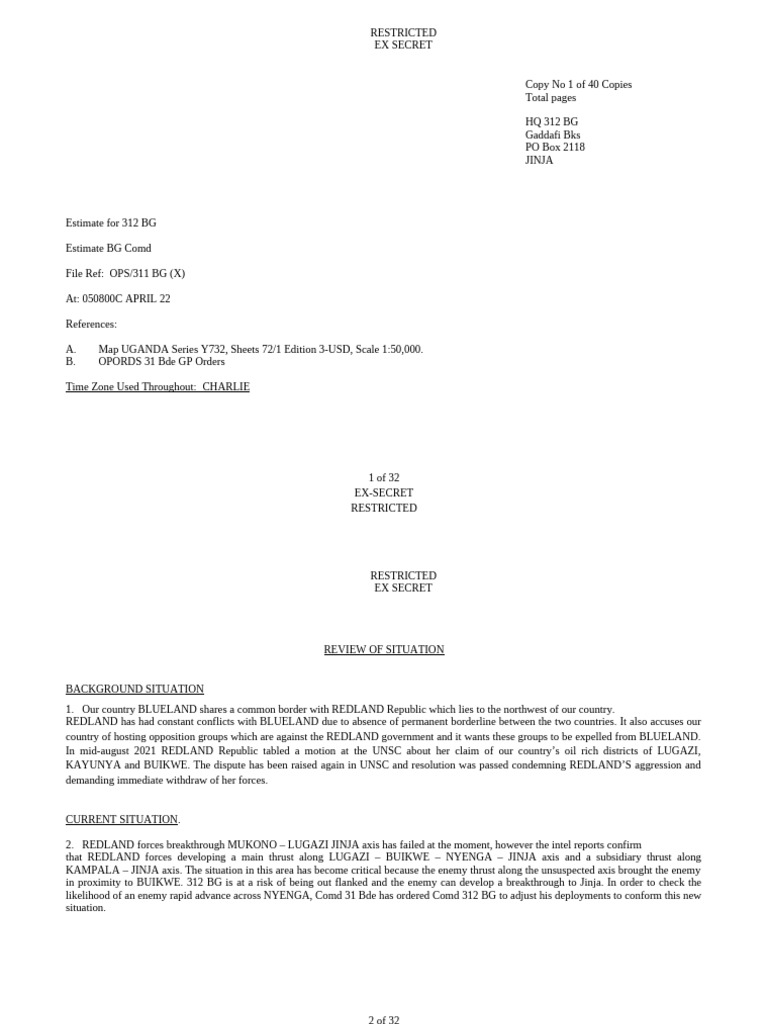 Strategic Military Assessment: REDLAND Threat | PDF | Reconnaissance ...
