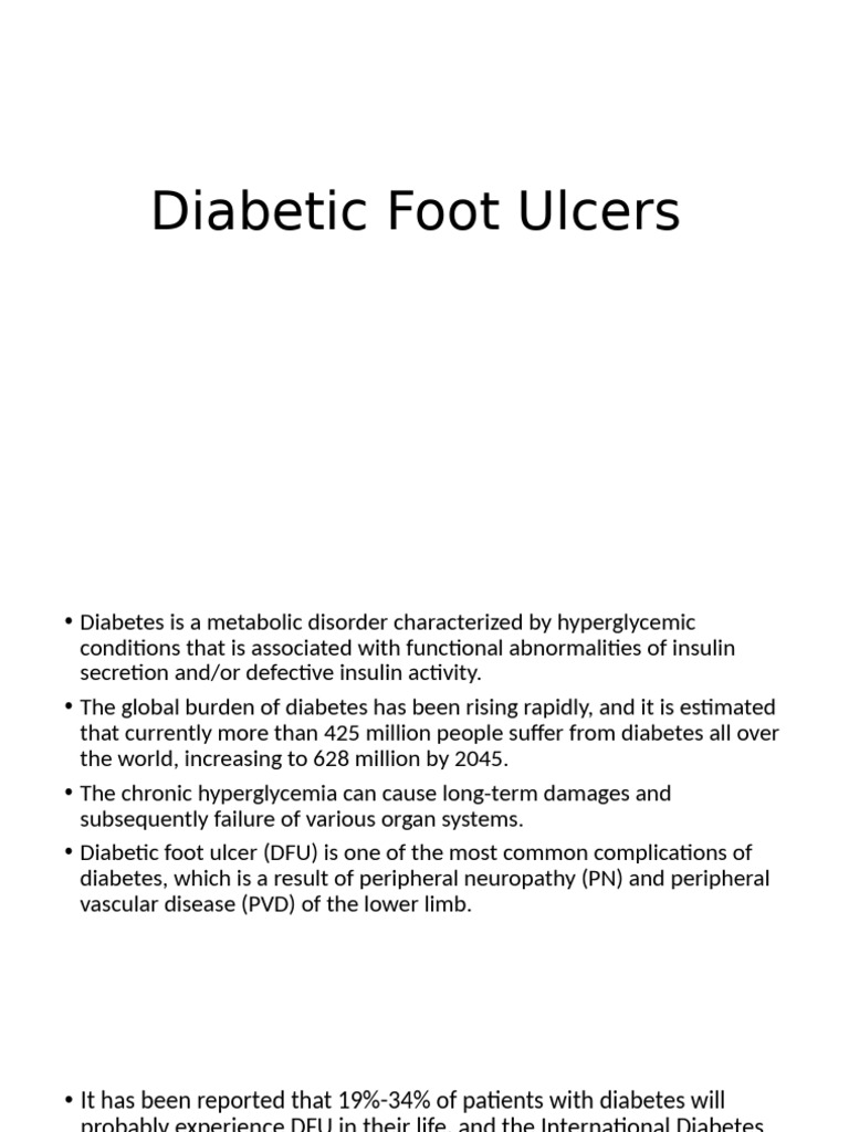 Understanding Diabetic Foot Ulcers | PDF | Diabetes | Peripheral Neuropathy