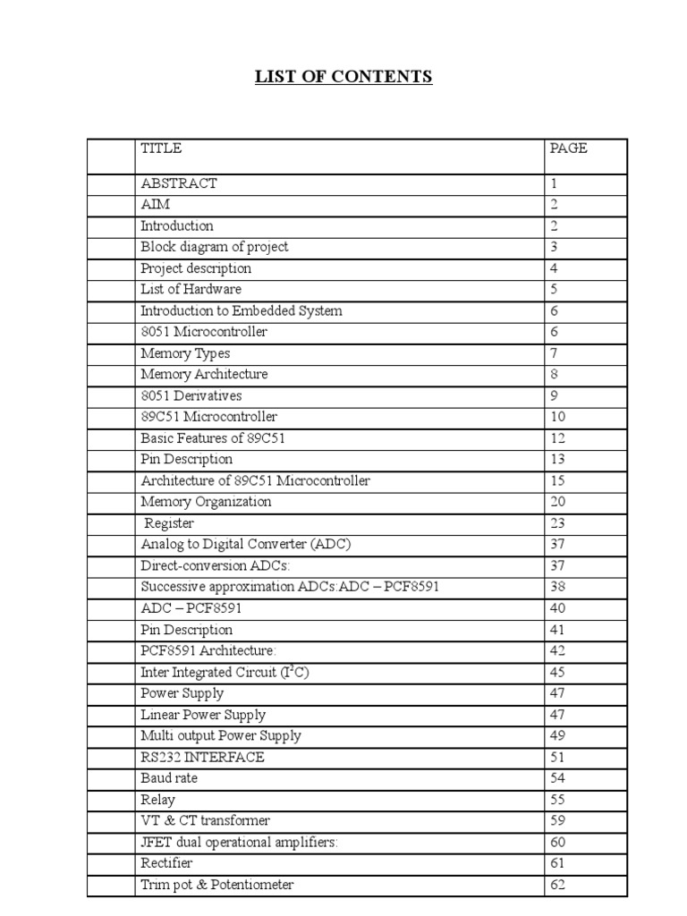 List of Contents | PDF | Computers