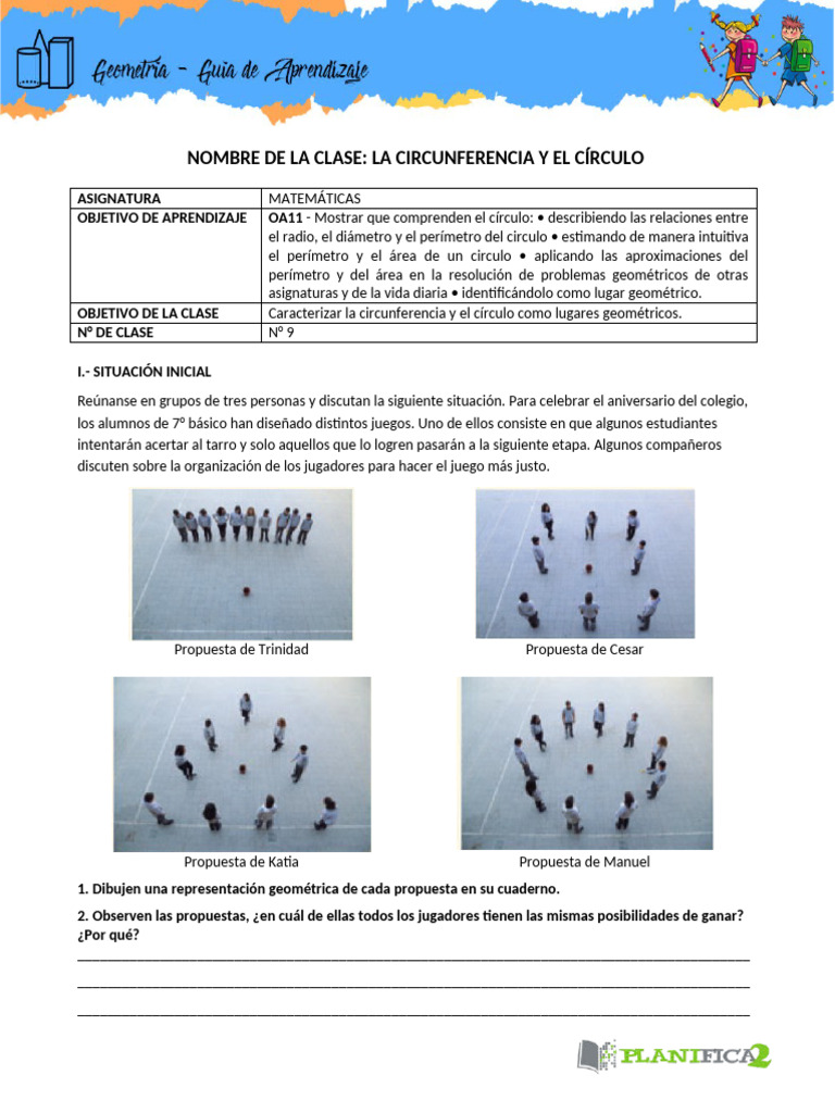 Eae8d8 GuiaClaseN 9-Geometria | PDF | Geometría | Circulo