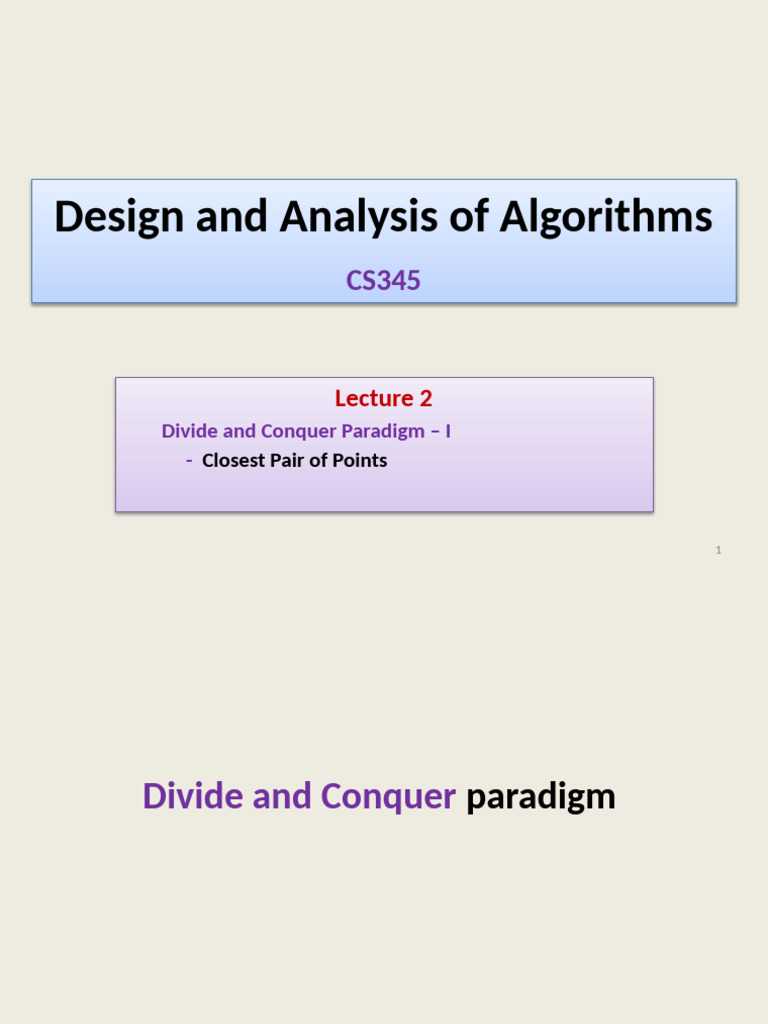 Closest Pair Distance Algorithm Analysis | PDF | Multiplication ...