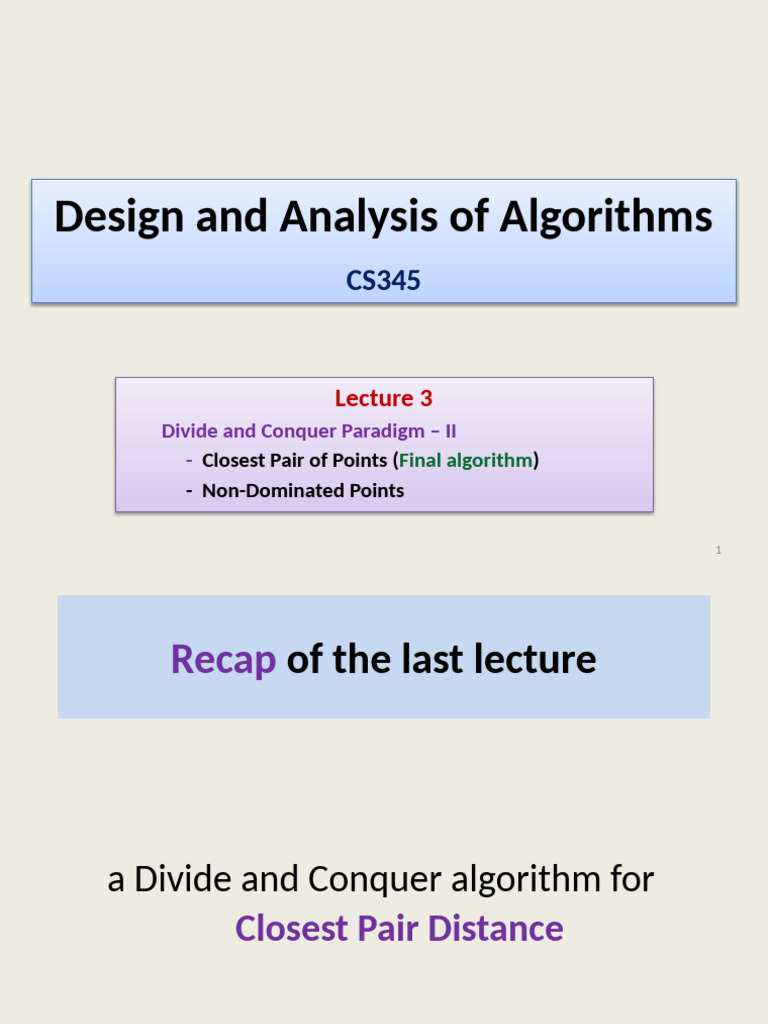 Lecture-3-CS345A-Divide-and-Conquer-II-Closest-pair-non-dominated-points-final | PDF ...