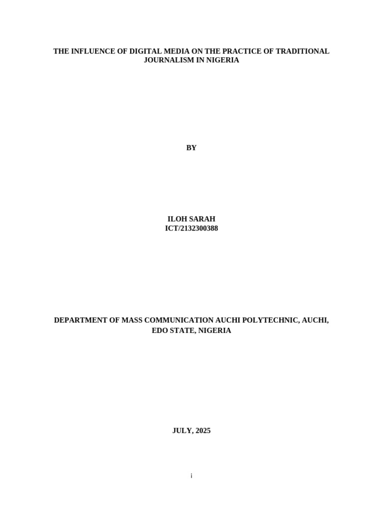 Sarah Cover Page | PDF | Statistics | Methodology