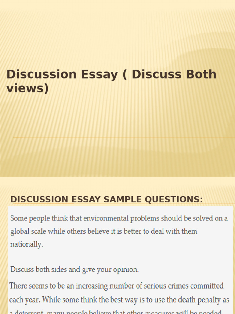 Discussion Essay | PDF