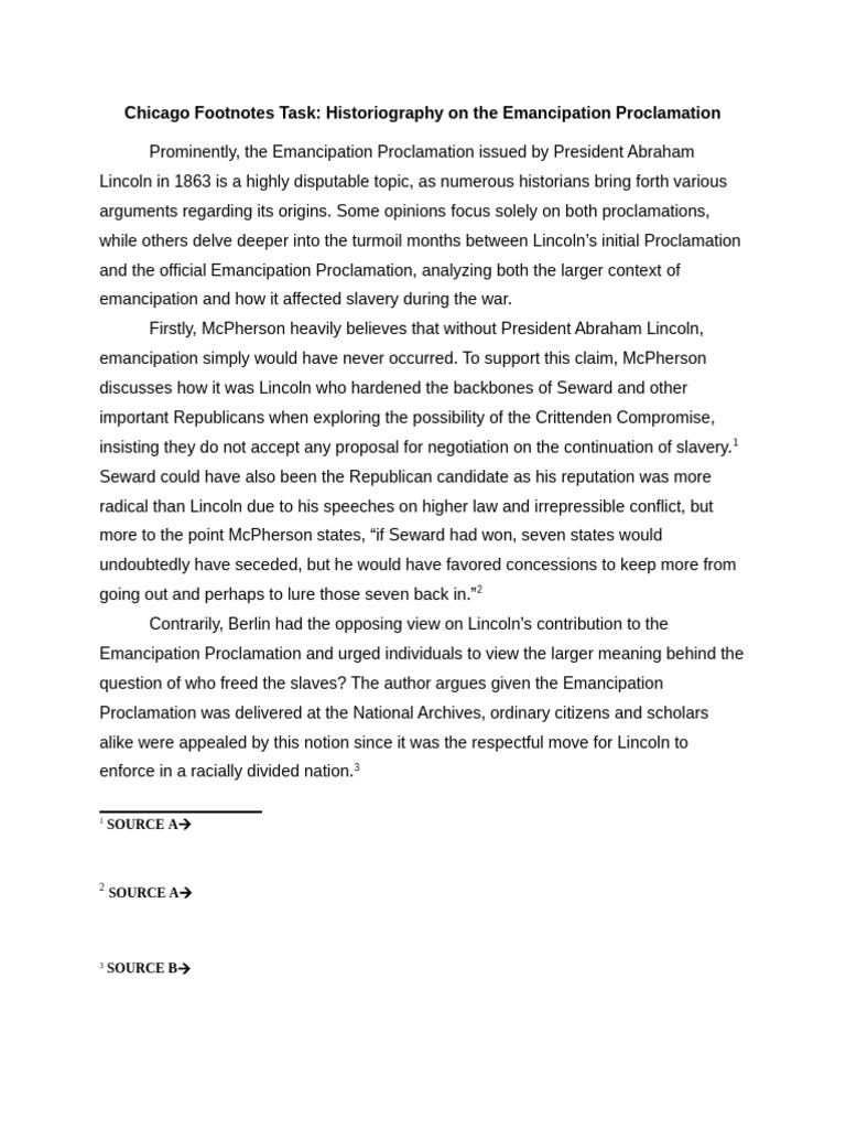 Chicago Footnotes Example Menechella Activity Page Pdf Abraham