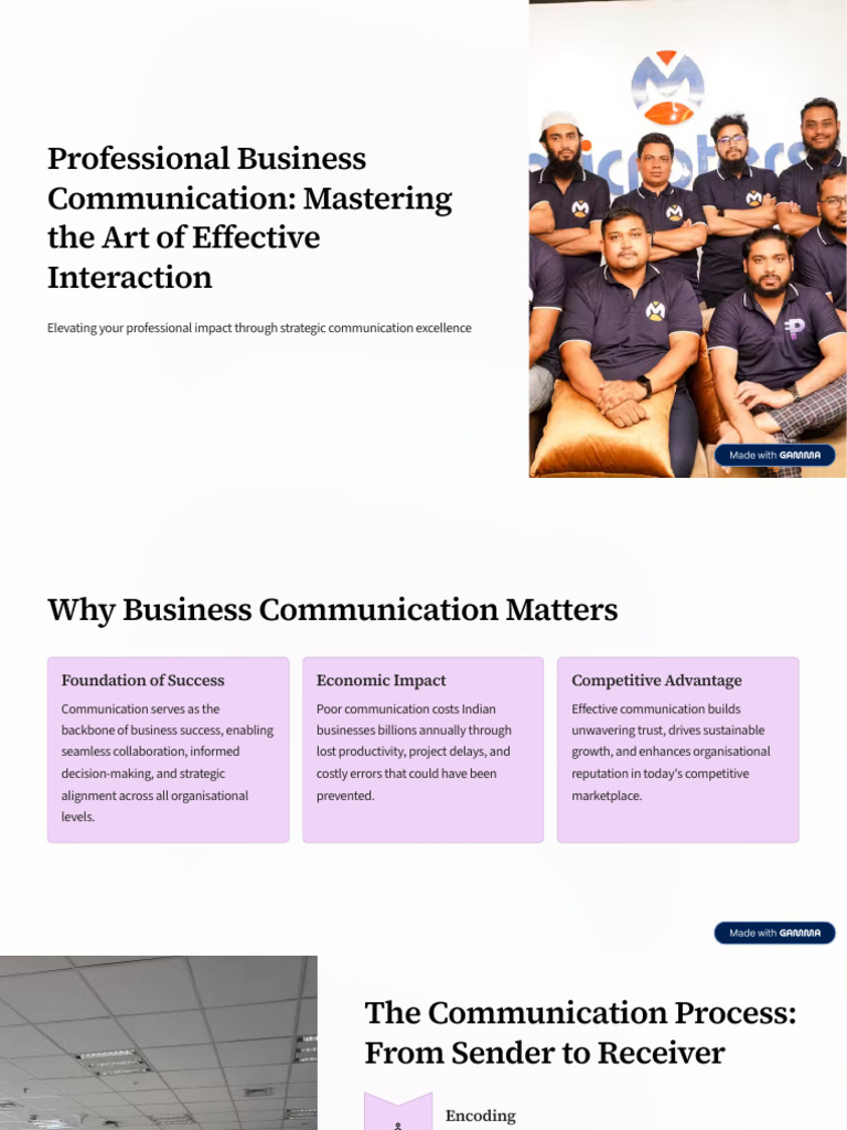 Professional Business Communication Mastering the Art of Effective ...