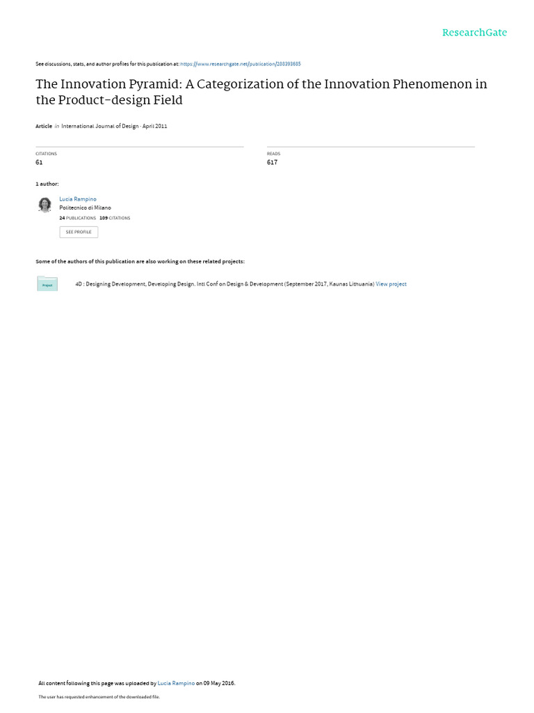 T60 - MK - The Innovation Pyramid - A Categorization of The Innovation Phenomenon in The Product ...