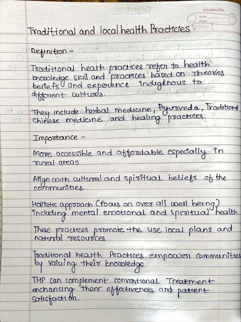 Traditional and Local Health Practices | PDF