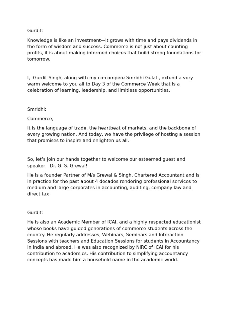 Commerce Week Day 3 Highlights | PDF | Business | Economies