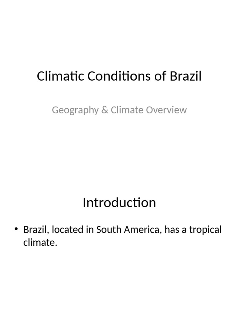 Brazil Climate | PDF