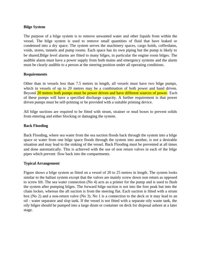 Bilge System | PDF | Pump | Mechanical Engineering