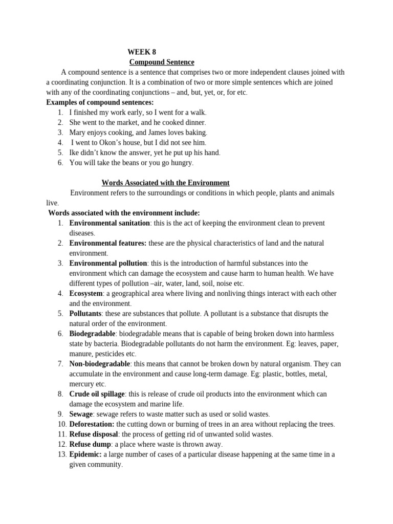 Ss 2 Grammar Notes Weeks 8, 9, 10 | PDF | Quotation Mark | Sentence ...