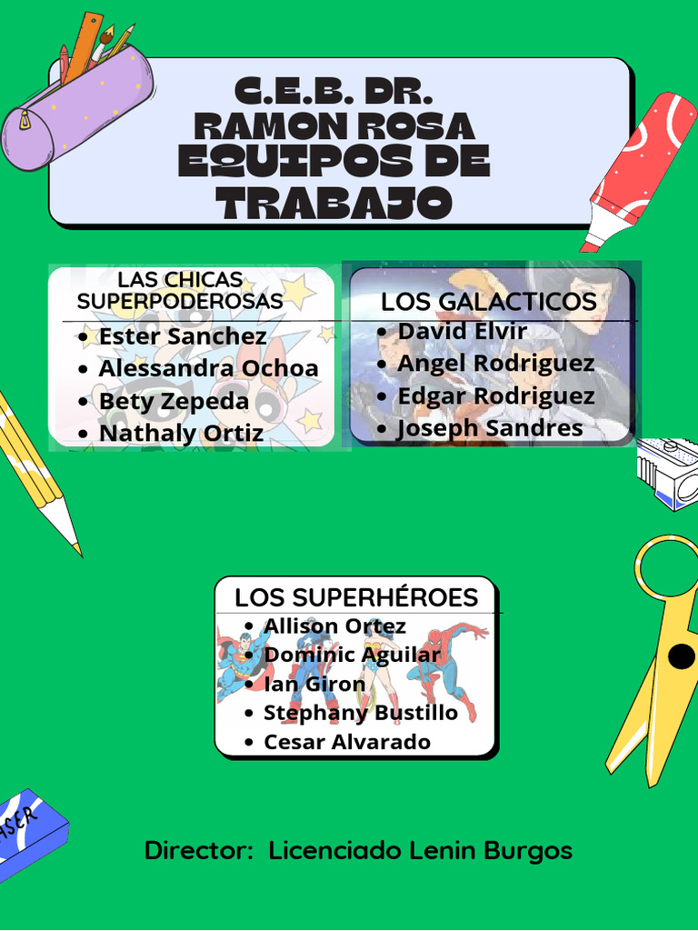 Colorful Modern Classroom Roles Poster PDF | PDF