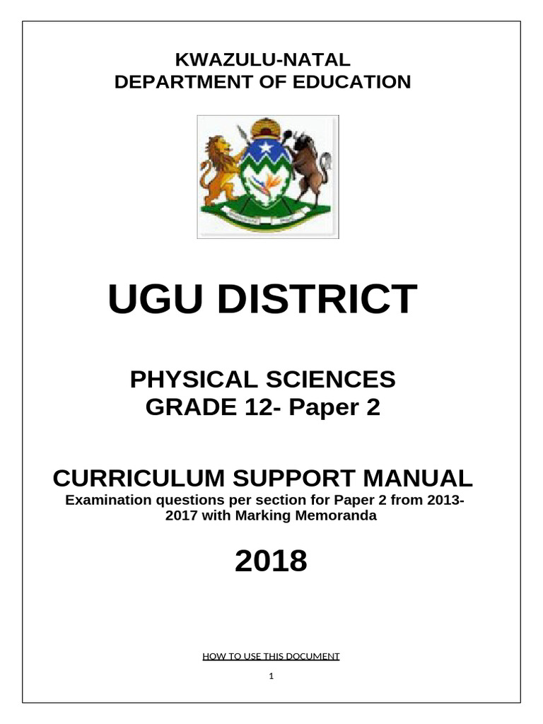 Questions Per Section P2 Physics gr12 | PDF