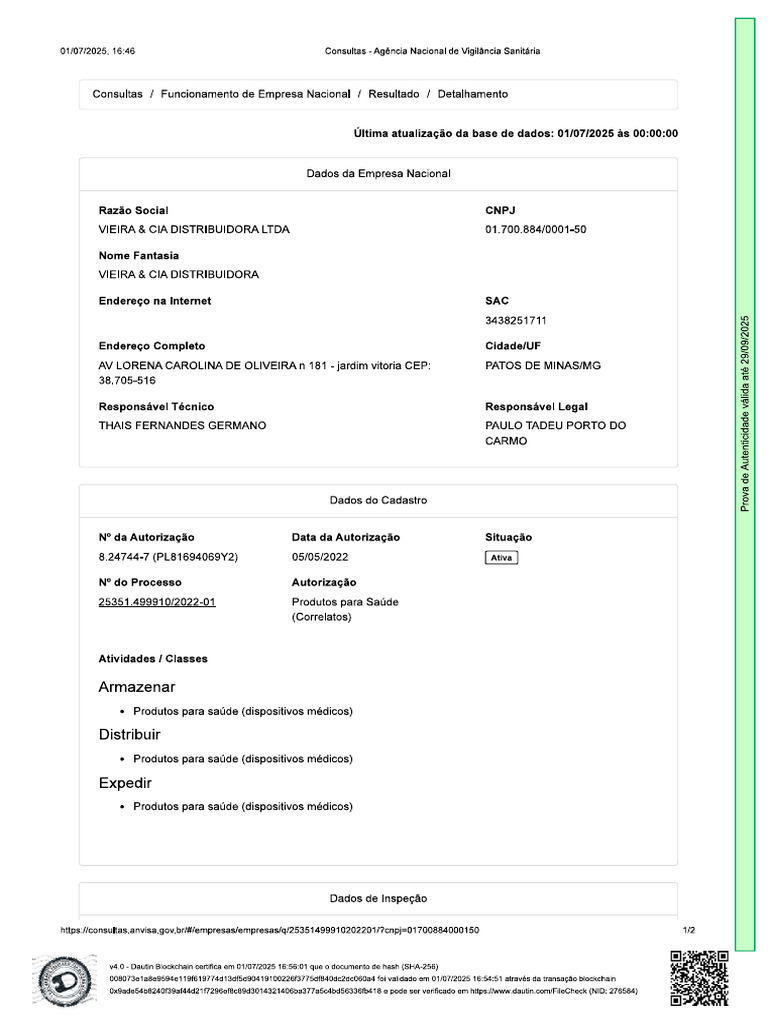 17.0-Afe - Autorizacao Funcionamento Anvisa - Saude e Correlatos ...