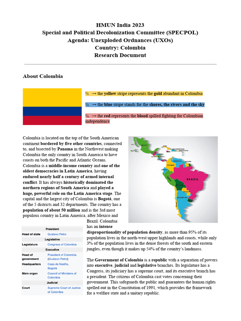 Colombia's UXO Challenges and Impact | PDF | Land Mine | Colombia