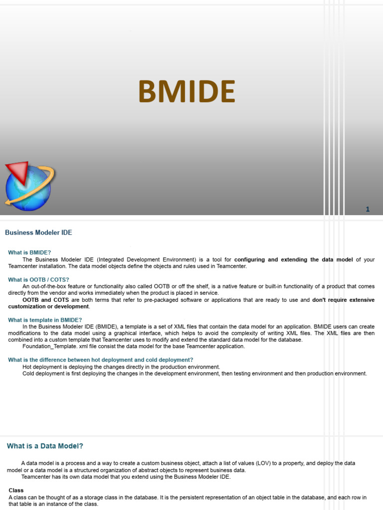 BMIDE | PDF | Integrated Development Environment | Databases