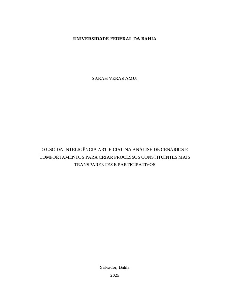 IA para Processos Constituintes Transparentes | PDF | Inteligência ...