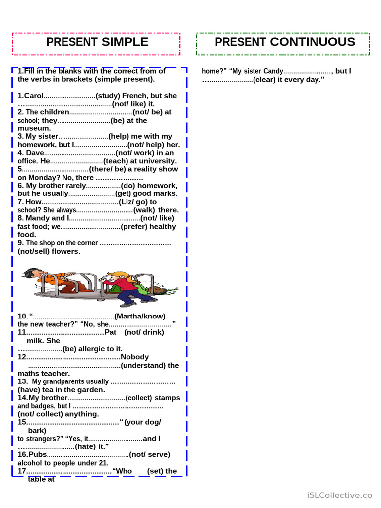 Present Simple & Present Continuos | PDF
