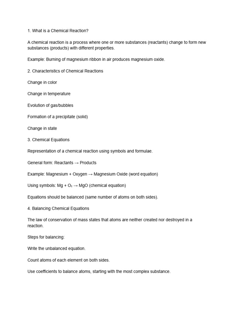Perplexity Notes - 10 Class Chemistry 3 Chapter | PDF | Chemical ...