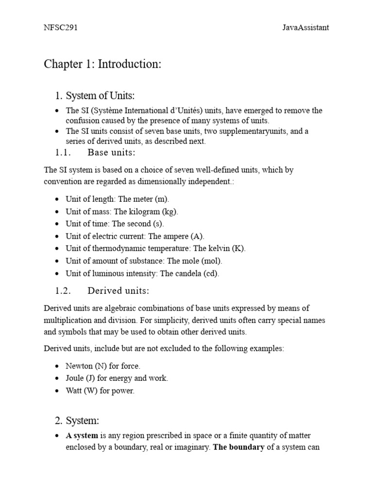 Chapter1 NFSC291Summary | PDF | Density | Porosity