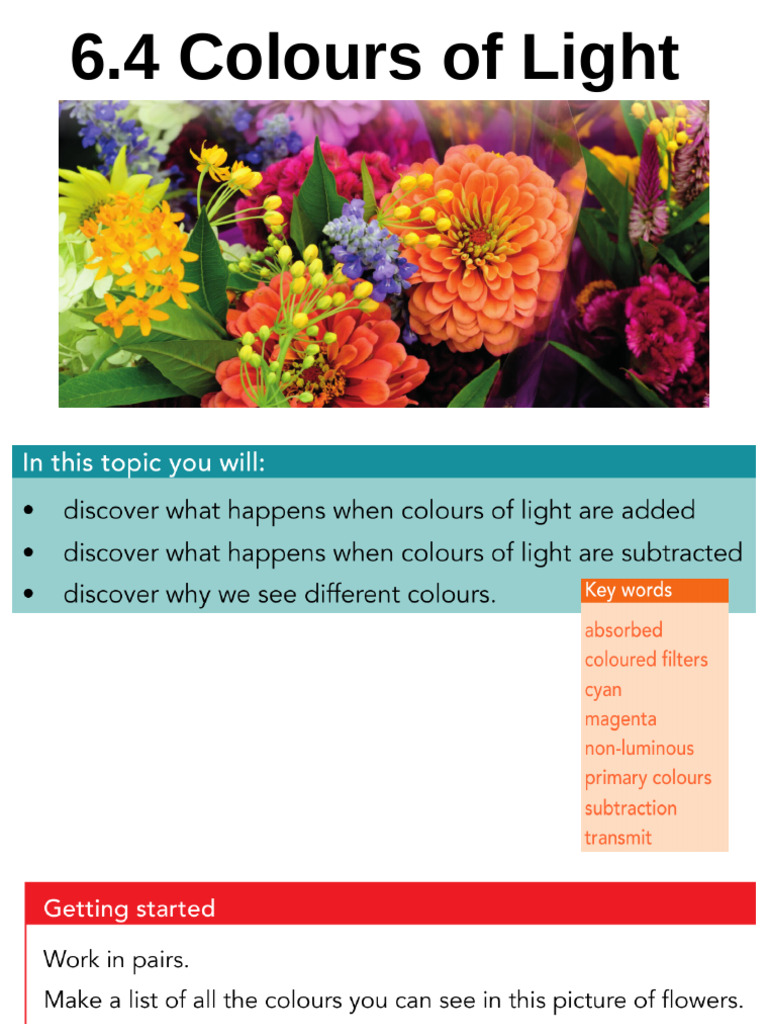 6.4 Colours of Light | PDF