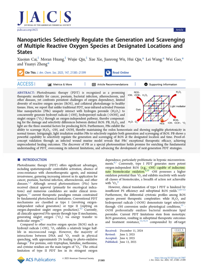 Cai Et Al 2025 Nanoparticles Selectively Regulate The Generation and ...