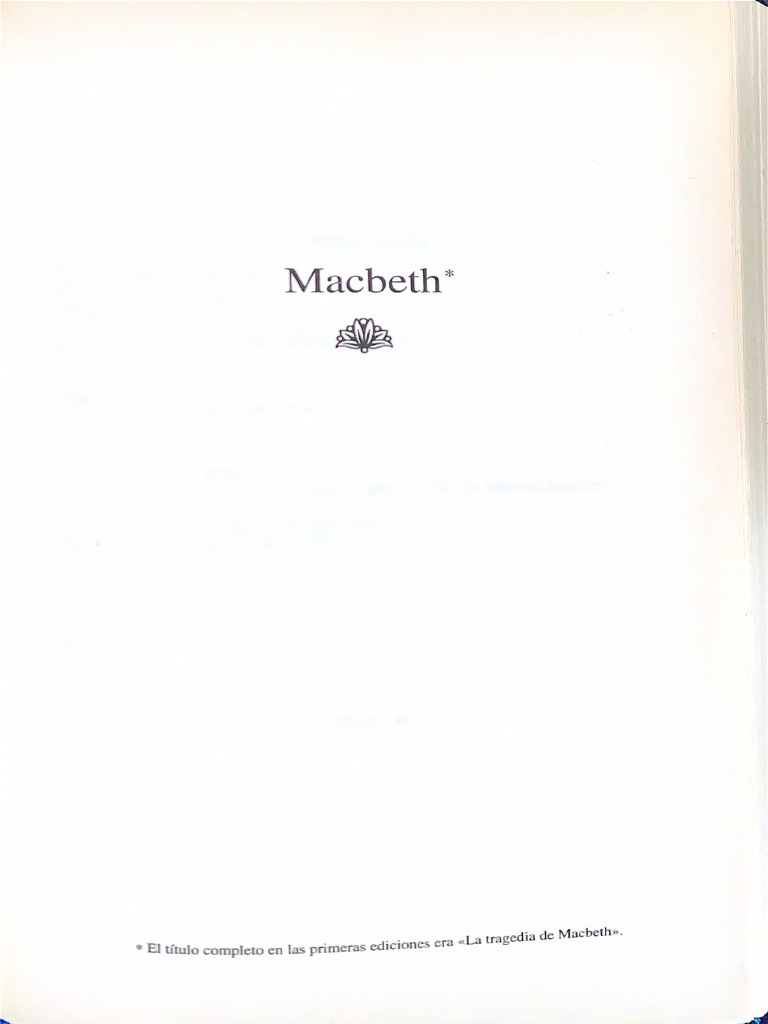 Macbeth | PDF