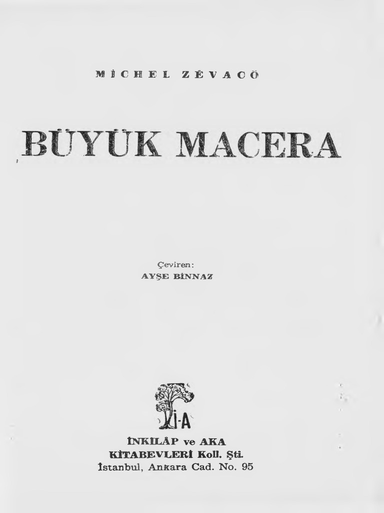 Michel Zevaco - Büyük Macera | PDF
