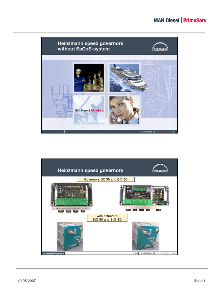 Heinzmann Speed Governors | PDF | Analog To Digital Converter ...