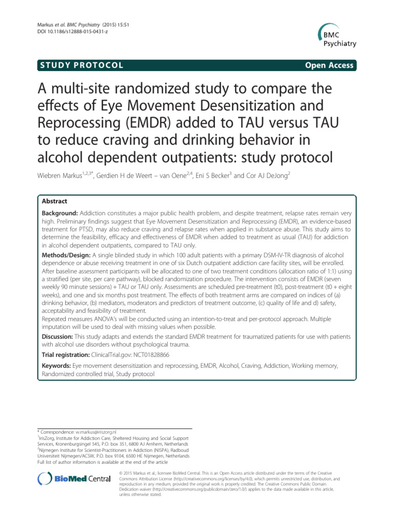 A Multi Site Randomized Study To | PDF | Substance Dependence ...