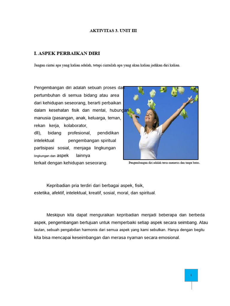 Panduan Pengembangan Diri Holistik | PDF