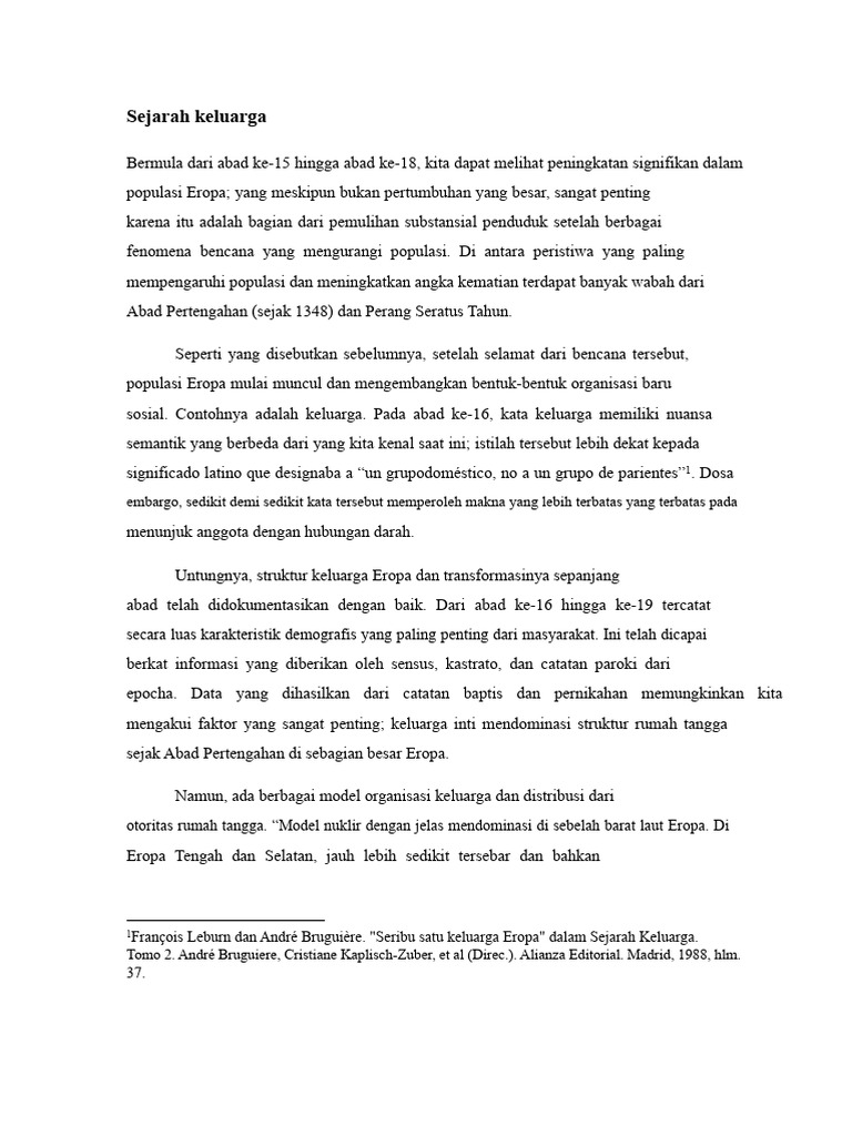 Sejarah Keluarga | PDF