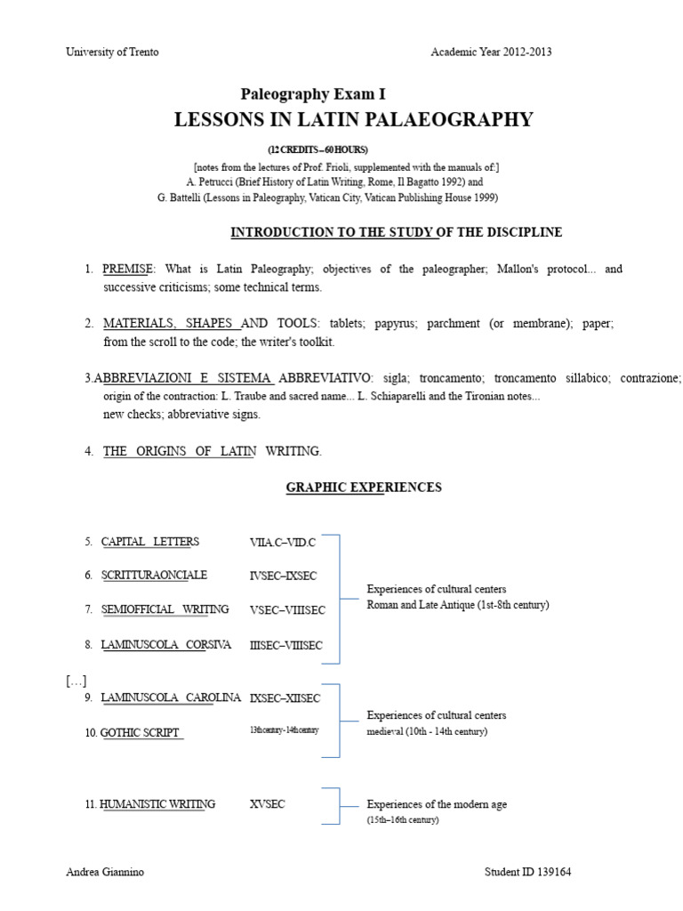 Paleography Lessons | PDF | Papyrus | Palaeography