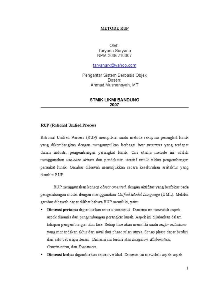 Metode Rup | PDF