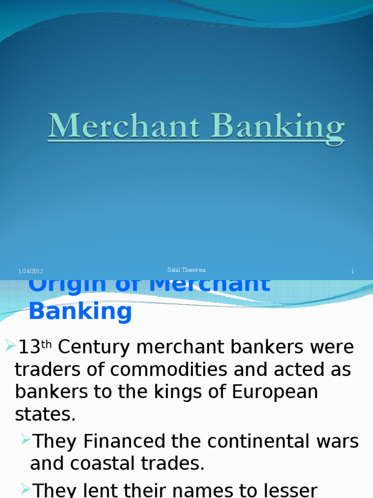 Merchant Banking | PDF | Banks | Economies