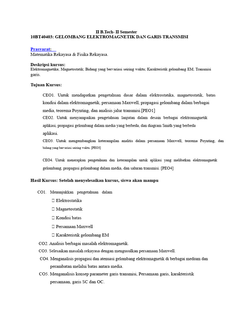 Hasil Kursus EMTL | PDF
