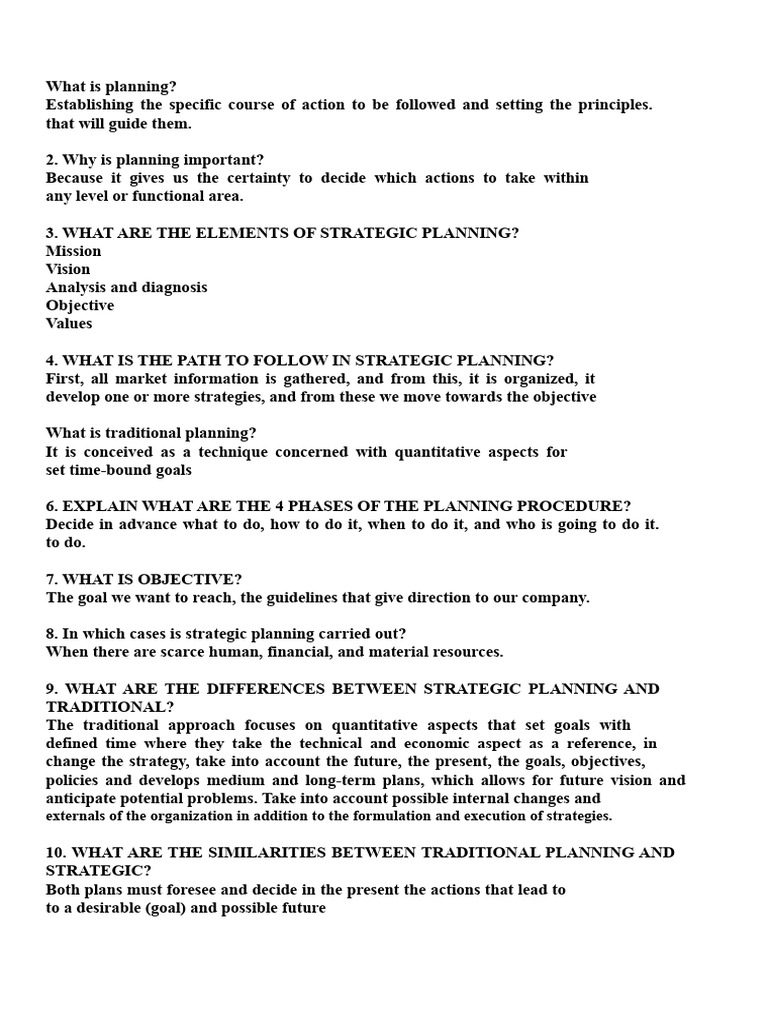 Understanding Strategic Planning Essentials | PDF