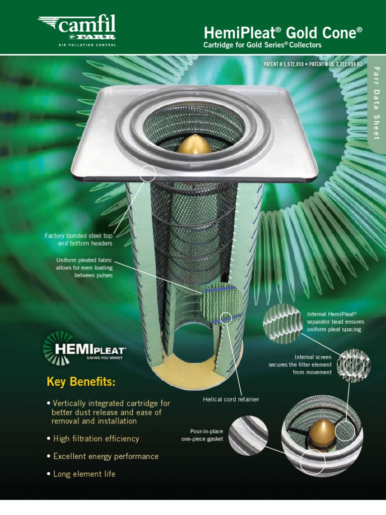 HemiPleat Gold Cone For GS | PDF | Fibers | Filtration