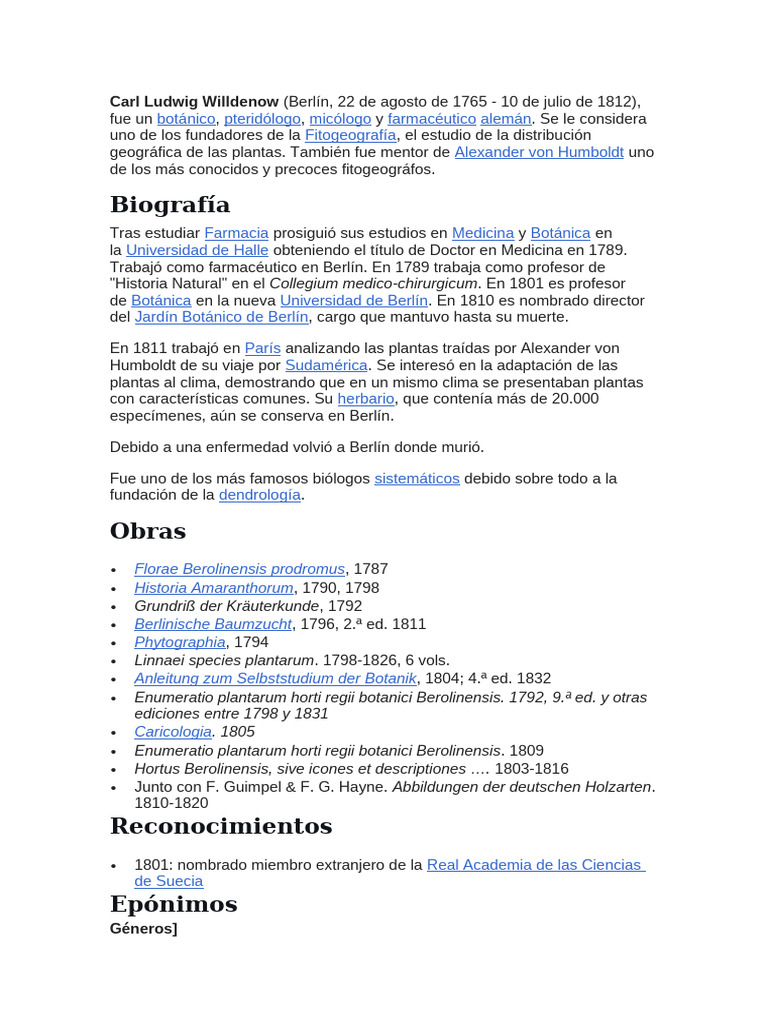 Carl Ludwig Willdenow | PDF | Terapia | Medicina