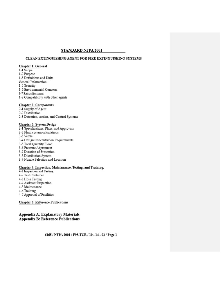 NFPA 2001: Clean Agent Standards | PDF | Corrosion | Pipe (Fluid ...